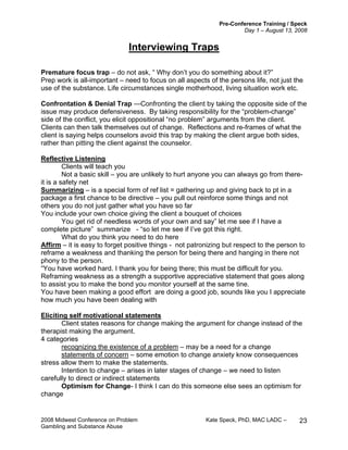 Motivational interviewing handout | PDF