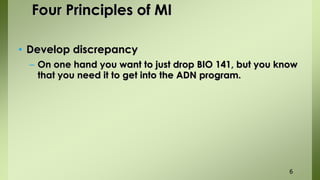 Motivational interviewing new horizons 4 4 13 | PPTX | Education