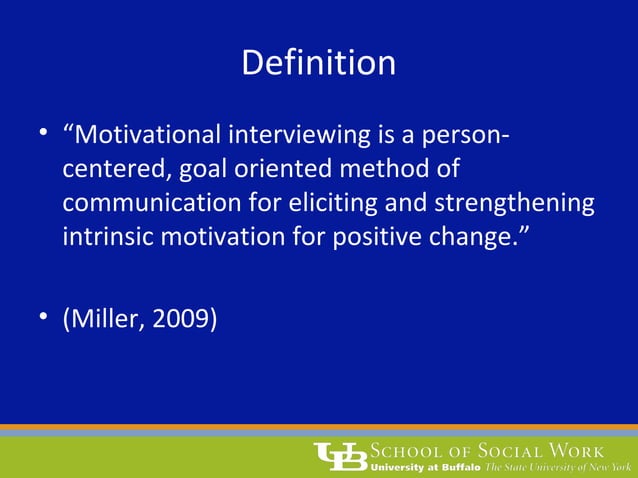 Motivational interviewing slides | PPT