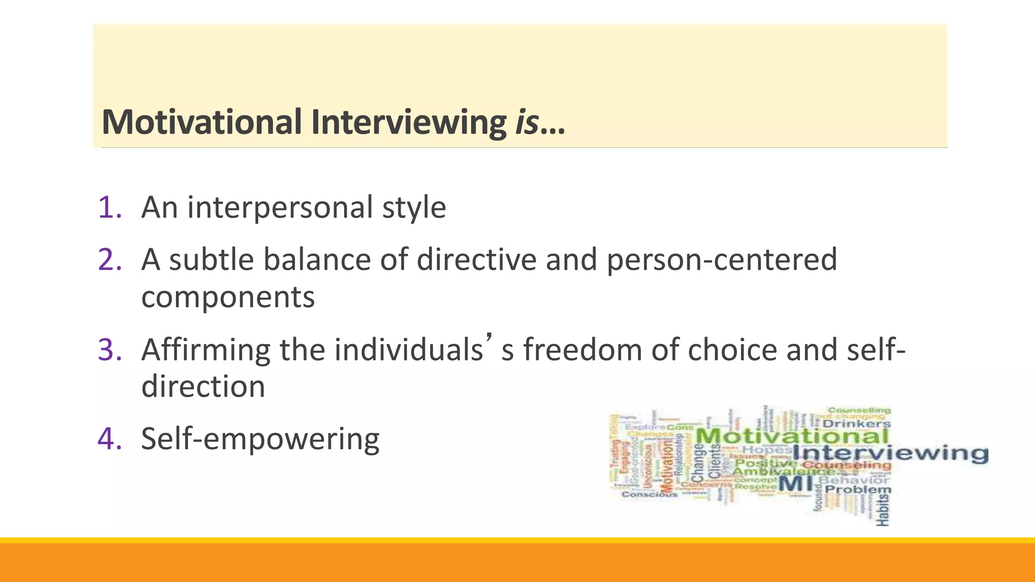 Motivational Interviewing V1 | PPTX