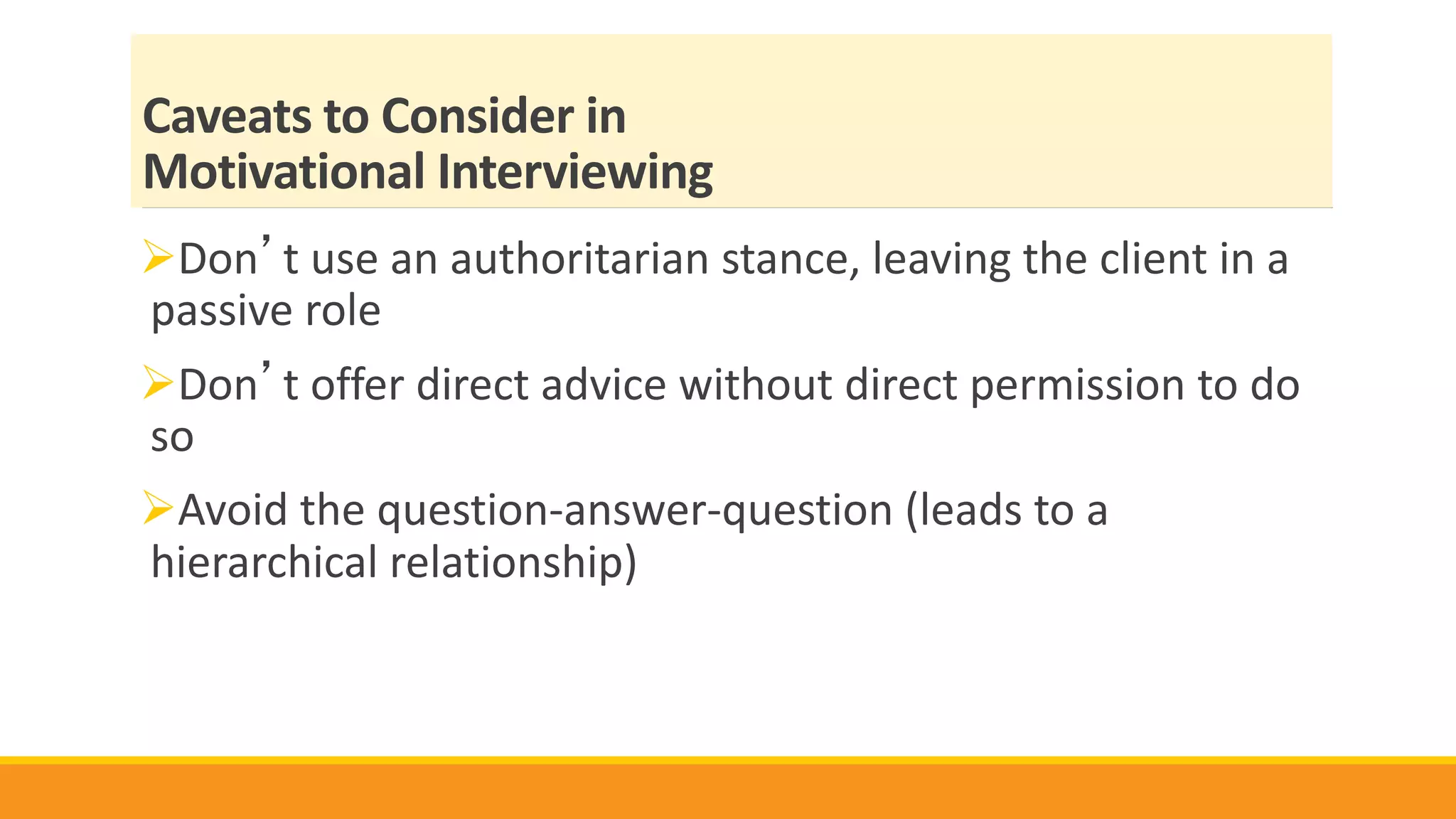 Motivational Interviewing V1 | PPTX