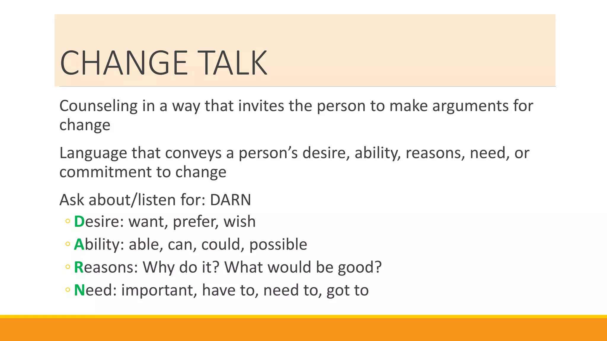 Motivational Interviewing V1 | PPTX