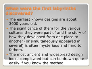 Motivational labyrinths | PPTX