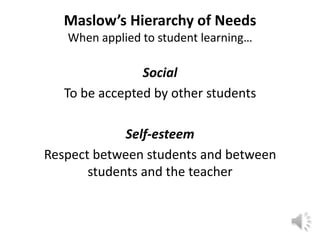 Motivational learning theories final | PPT