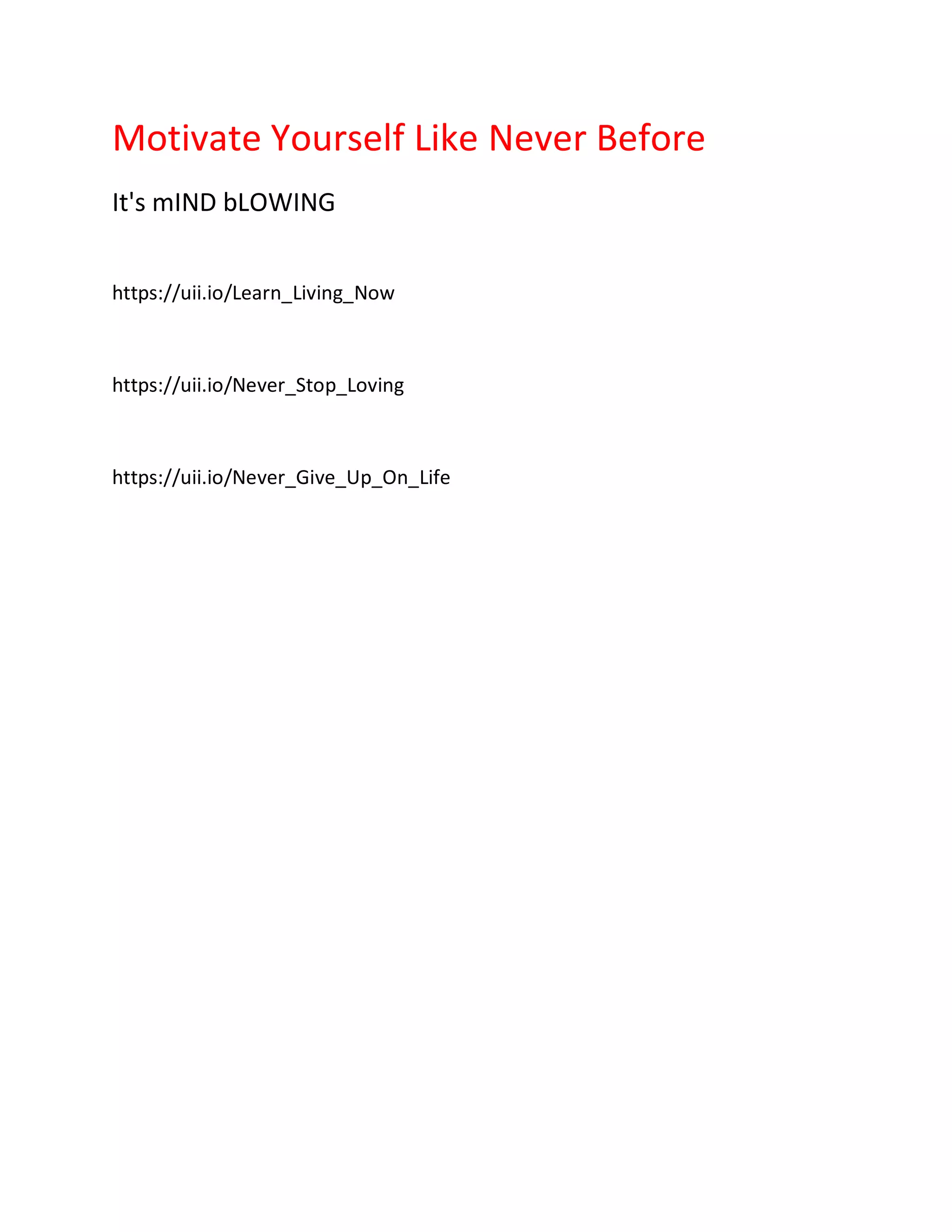 Motivational life lessons | PDF