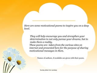 Motivationalpoems | PPT