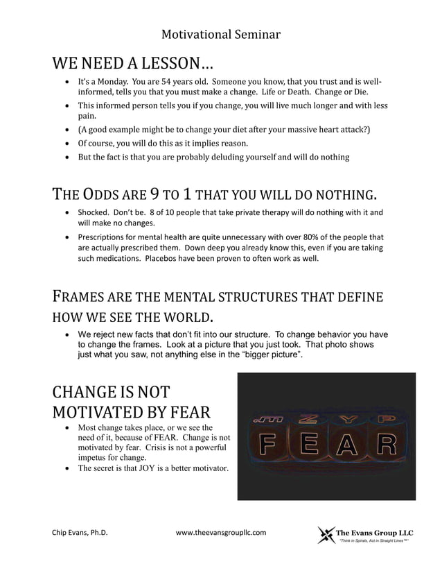 Motivational seminar | PDF