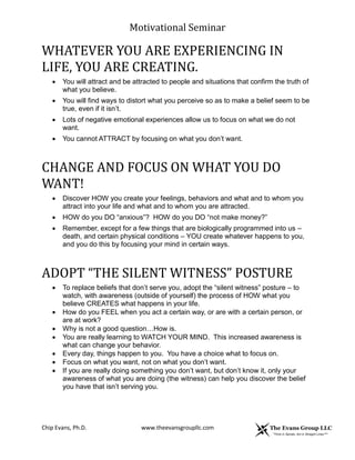 Motivational seminar | PDF