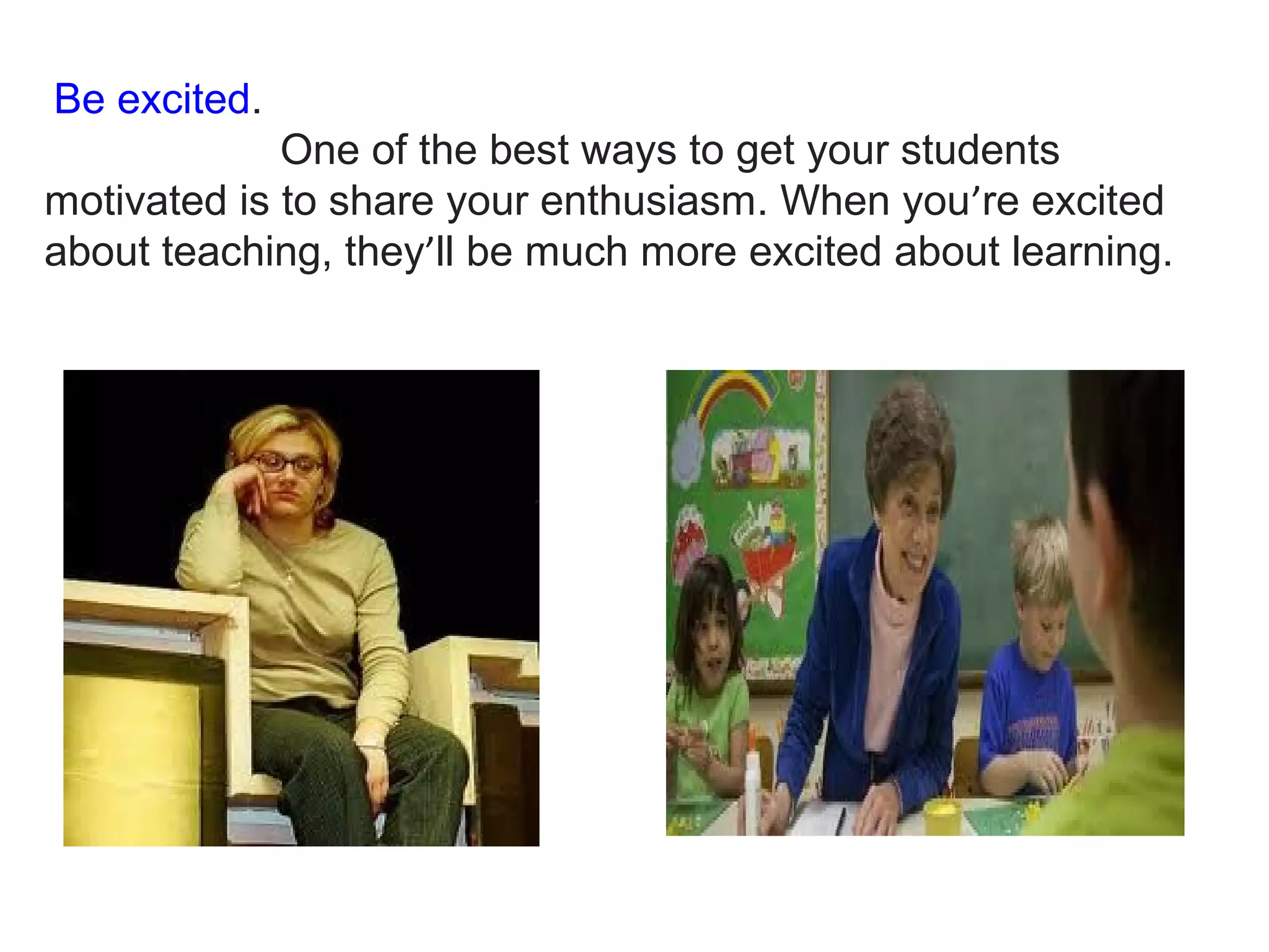 Motivational skills for teachers | PPT