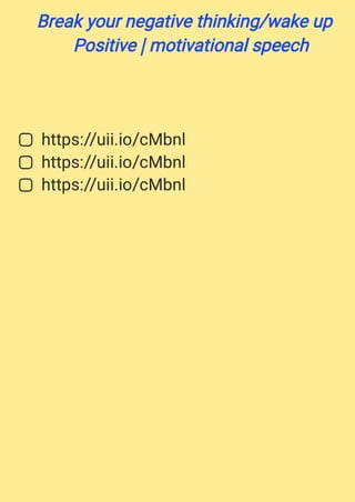 Motivational Speech Pdf