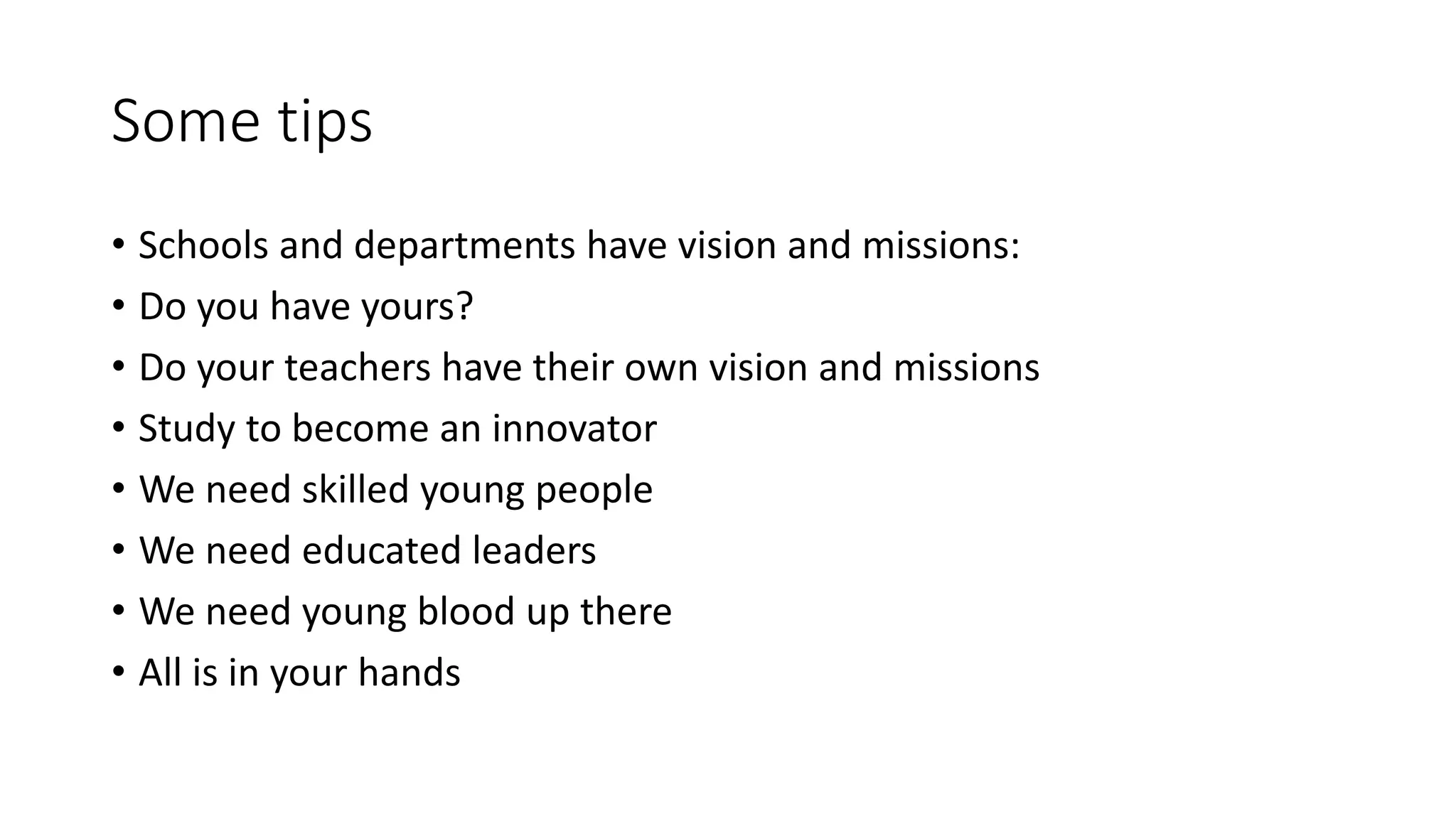 Motivational talk to top 100 best learners mankweng circuit | PPTX