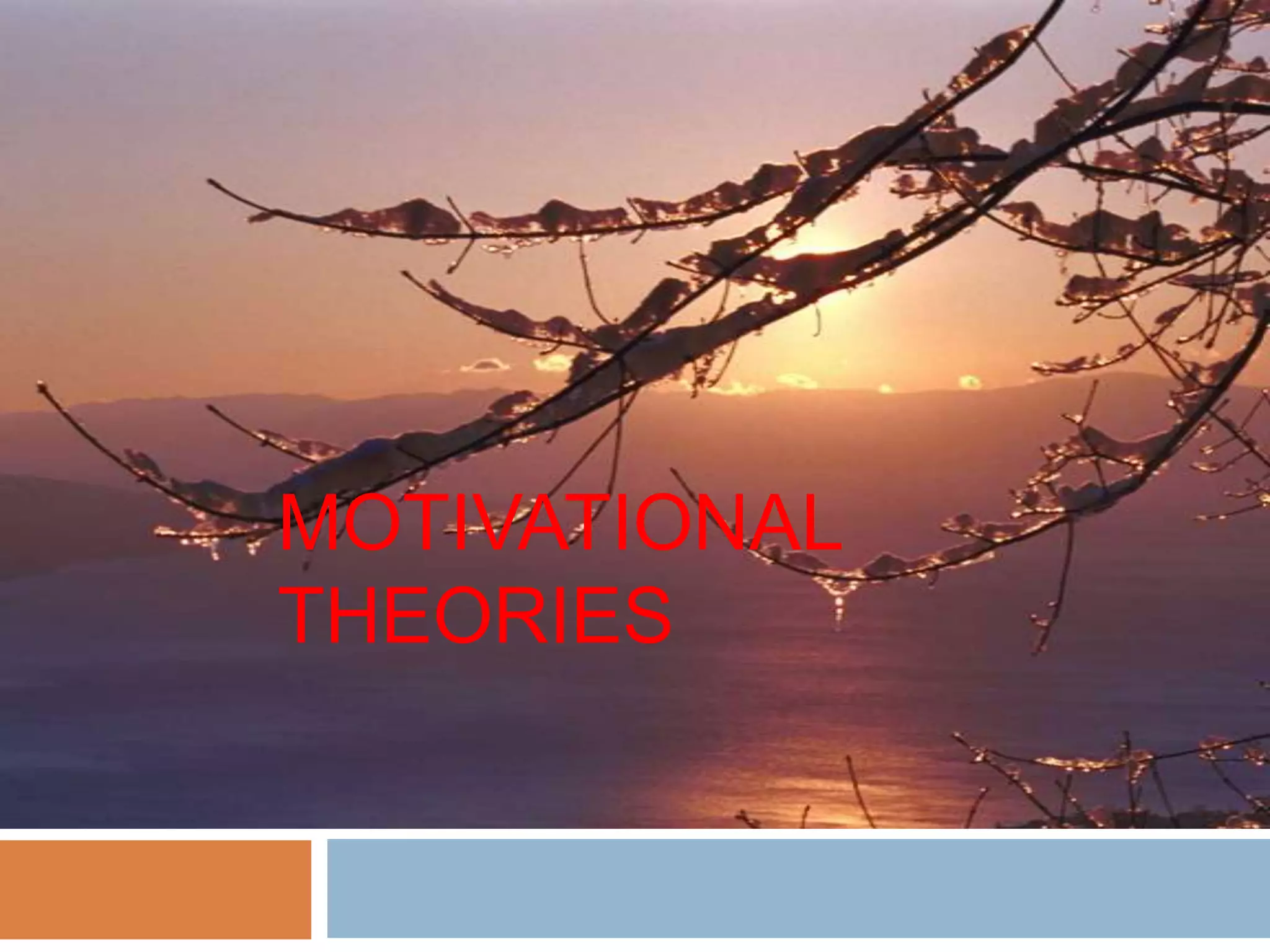 Motivational theories | PPTX