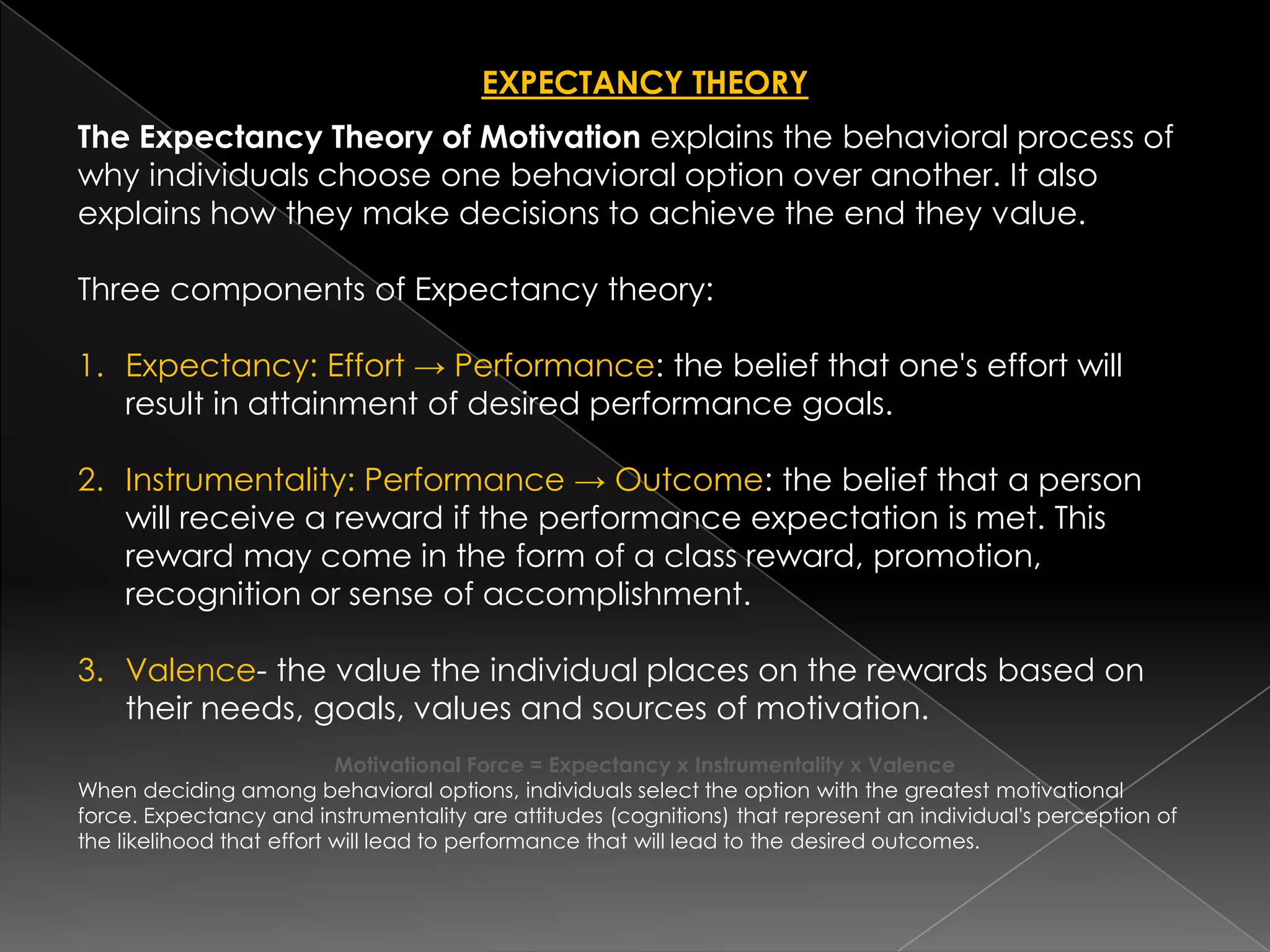 Motivational Theories In Education | PPTX