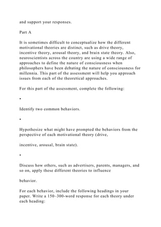 Motivational TheoriesMemory Acquisition Overview Write a 2-part.docx