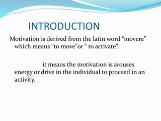 Motivational theory | PPTX