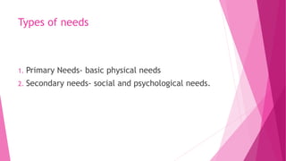 Motivational theory based on needs | PPTX