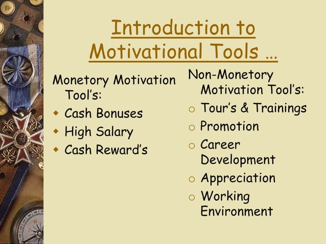 Motivational tools in pc by m.hashaam | PPTX