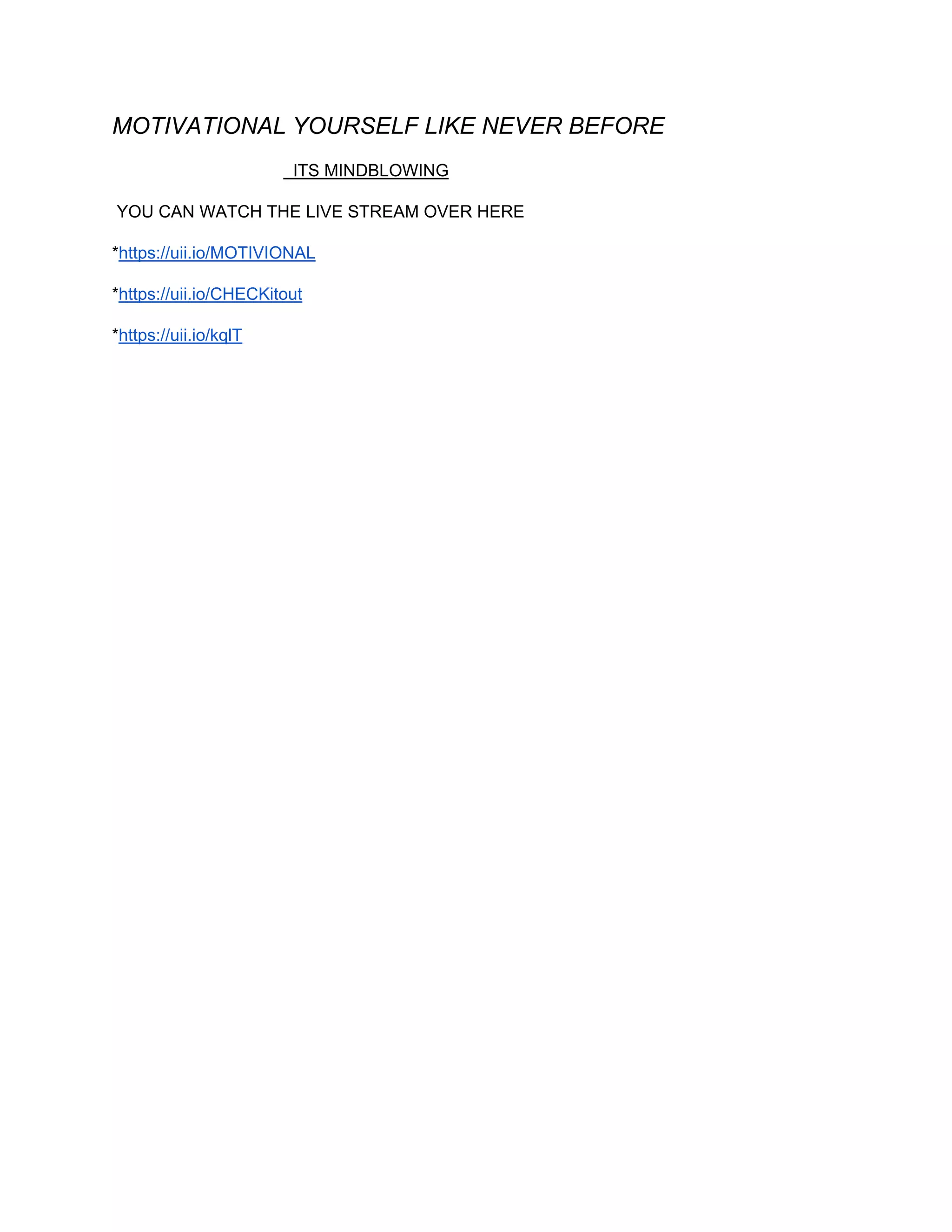 Motivational yourself like never before | PDF