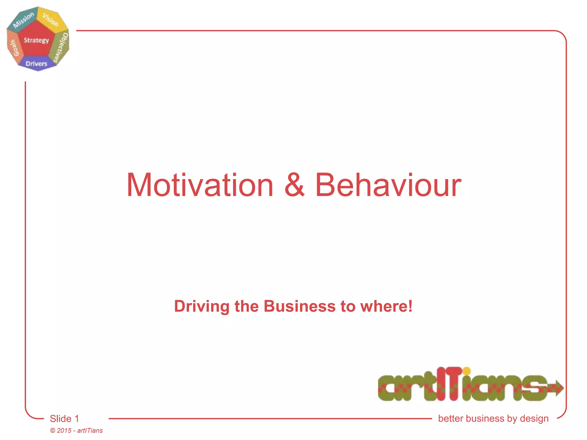 Motivation and behaviour | PPTX