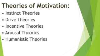 Motivation and emotion(Medical Psychology) | PPTX