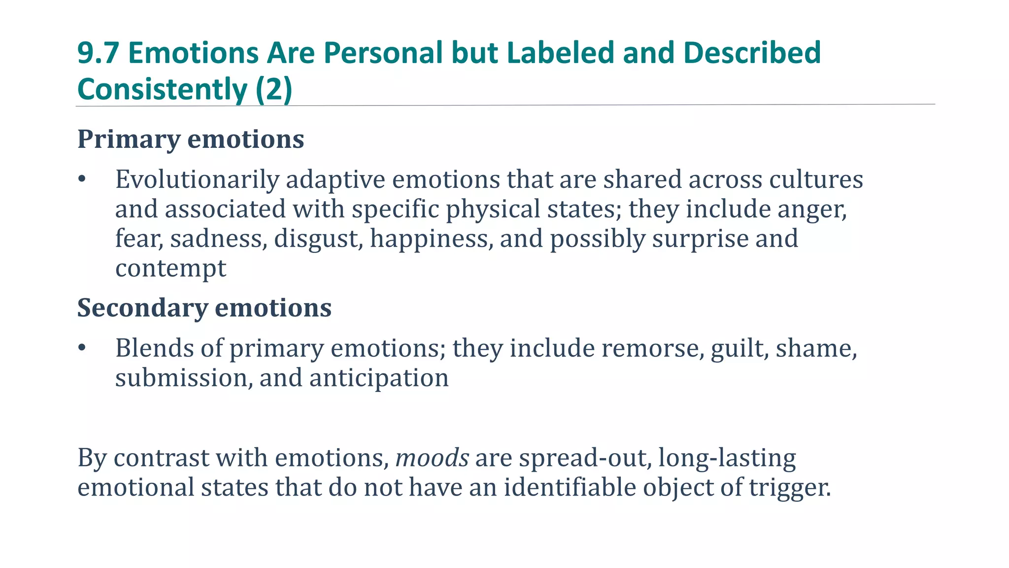 Motivation and Emotions | PPT