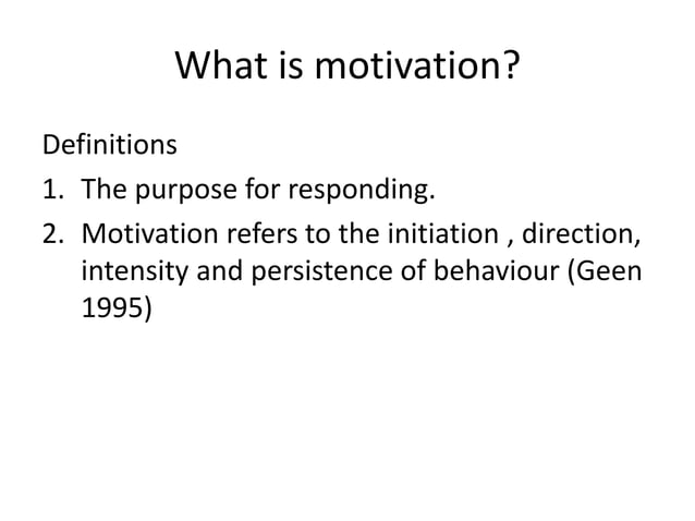 Motivation and emotions | PPT