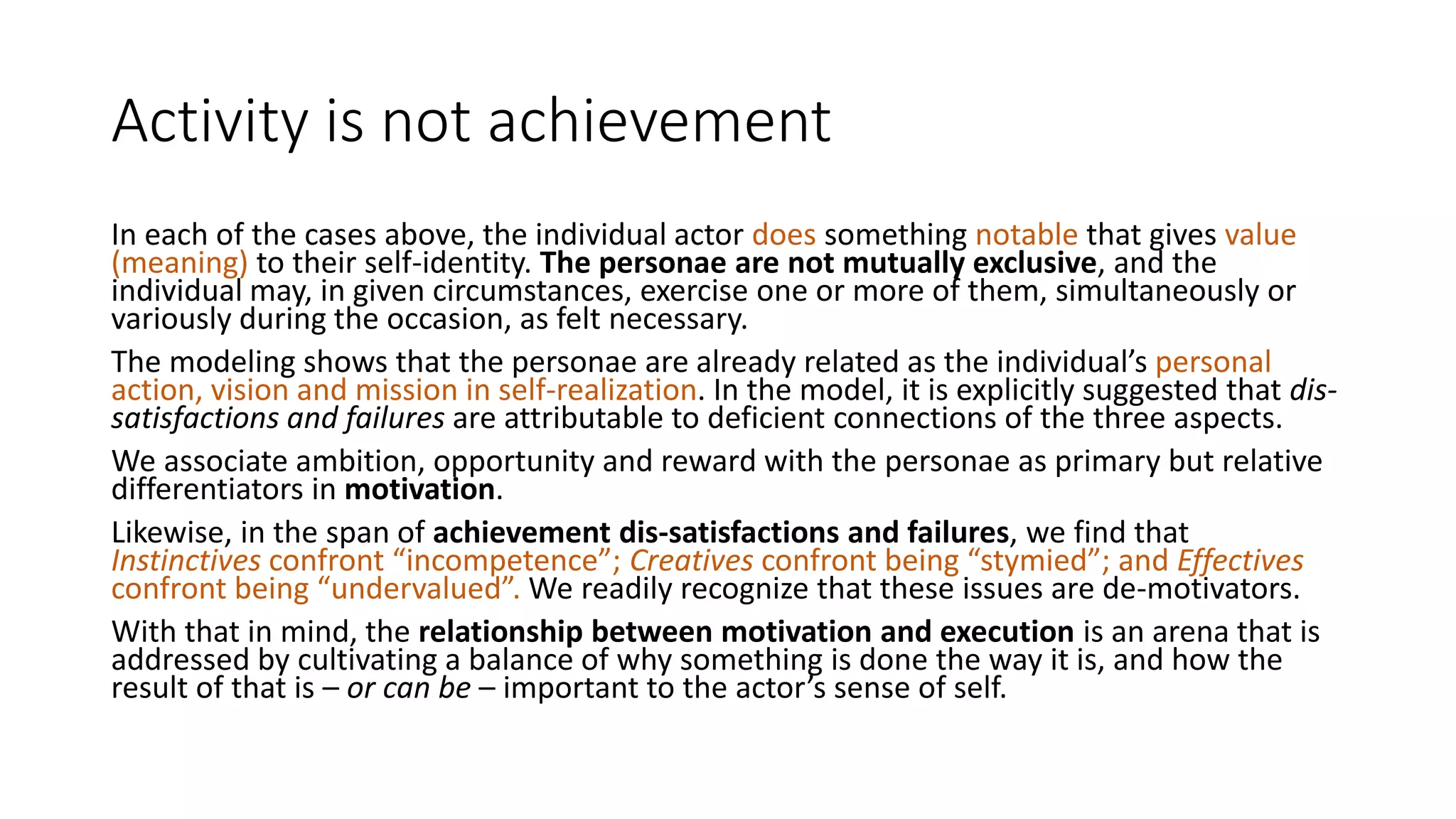 Motivation and Execution | PDF