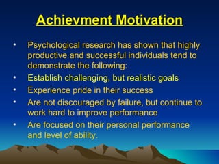 Motivation and goal setting mens group 2008 | PPT