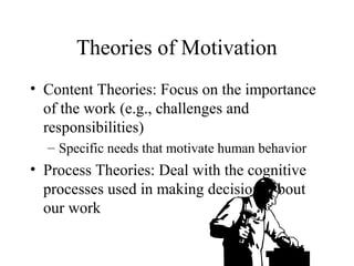 Motivation and job satisfaction | PPT