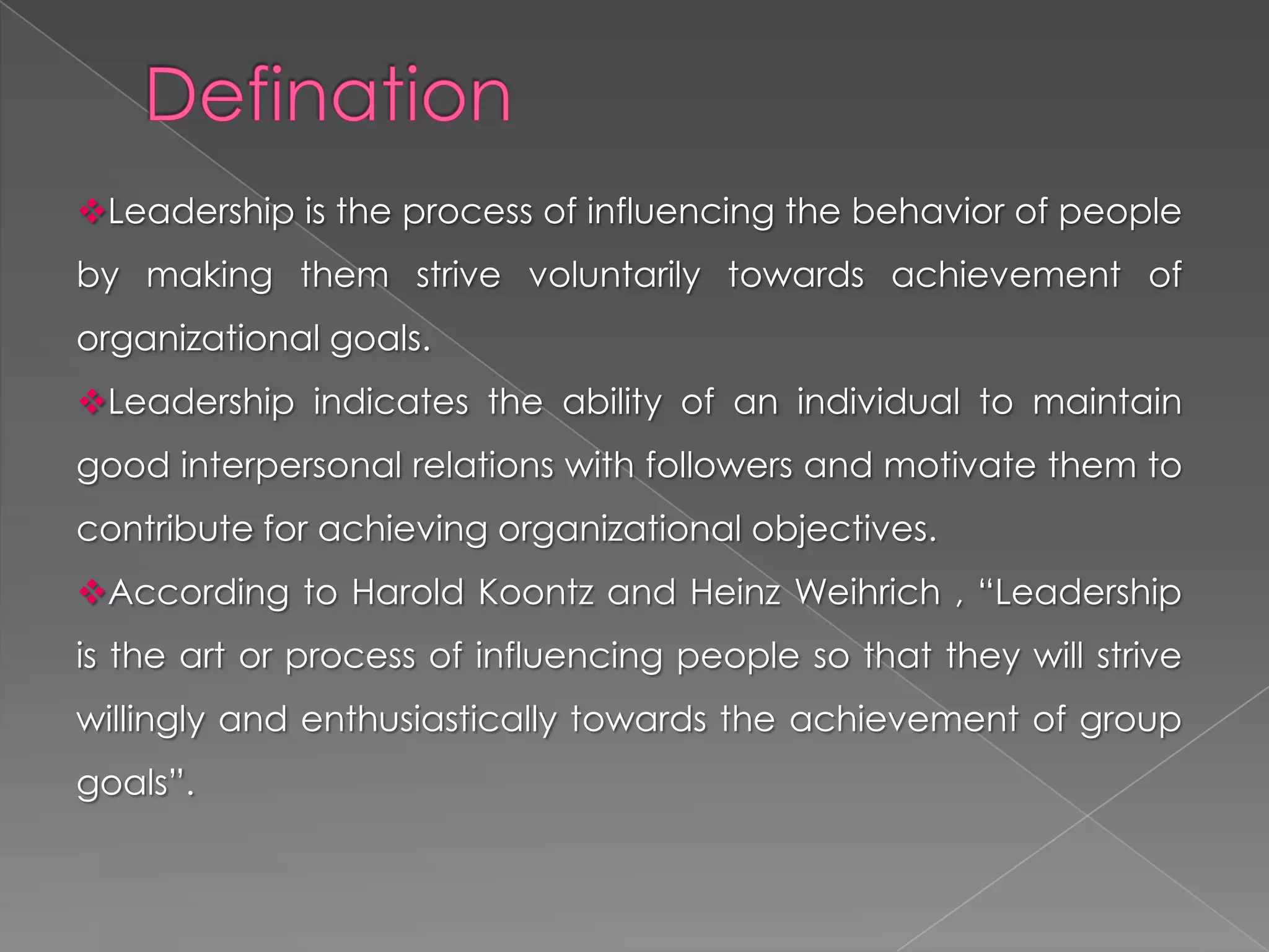Motivation and leadership | PPTX