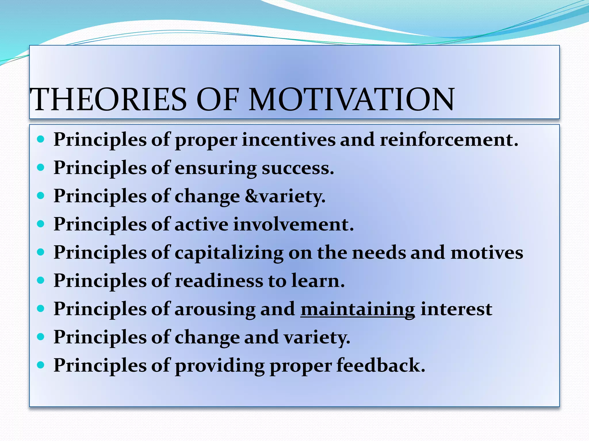 Motivation and learning ppt | PPTX