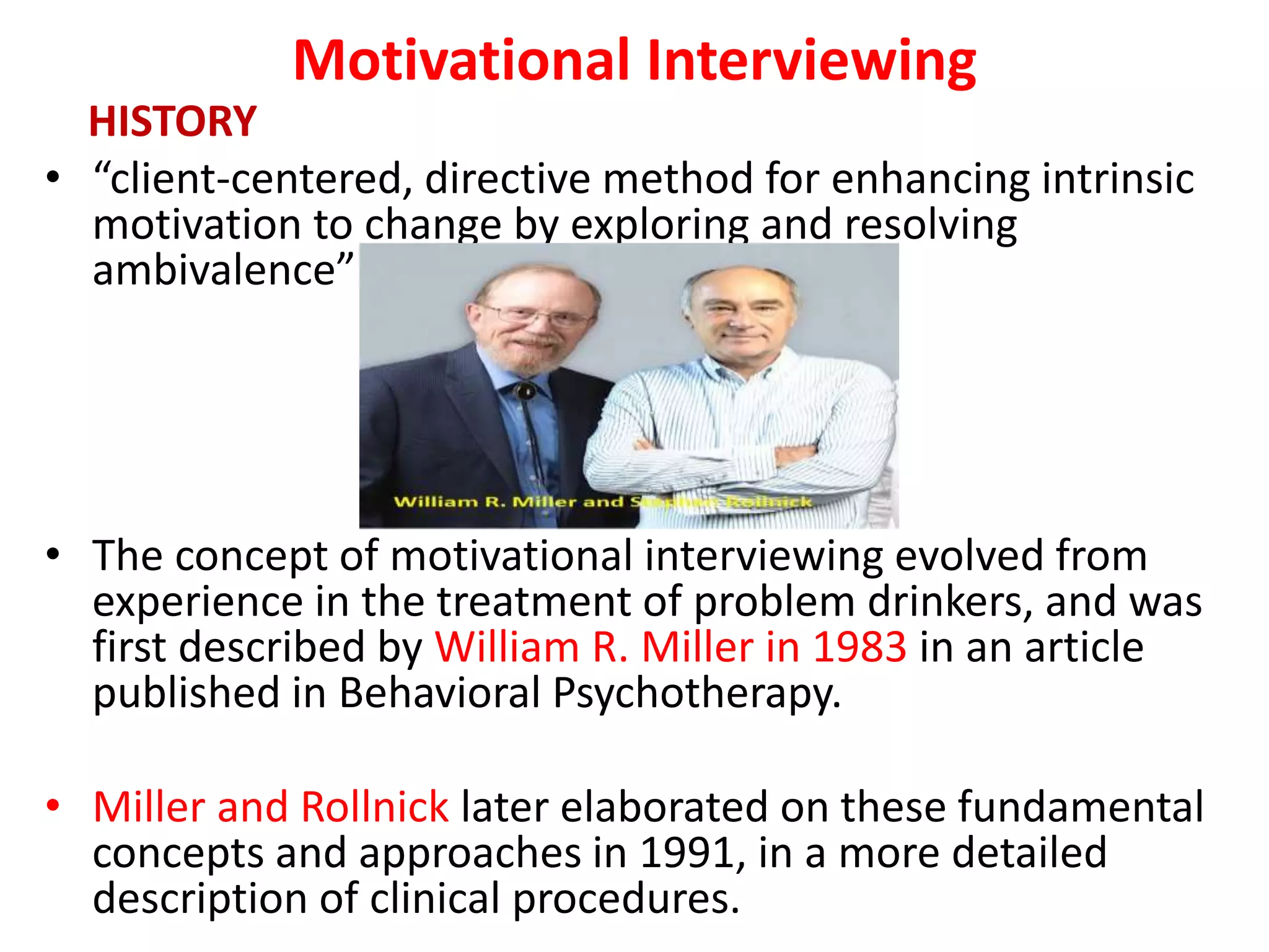 Motivation and motivational enhancement therapy | PPT