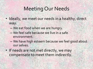 Motivation and need satisfaction ihs unit 4 | PPTX