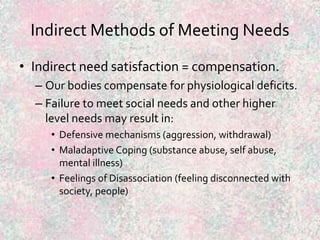 Motivation and need satisfaction ihs unit 4 | PPTX