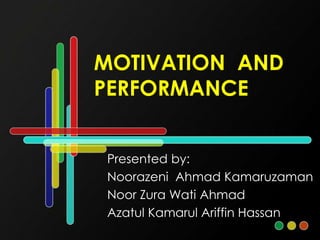 Motivation and performance | PPTX