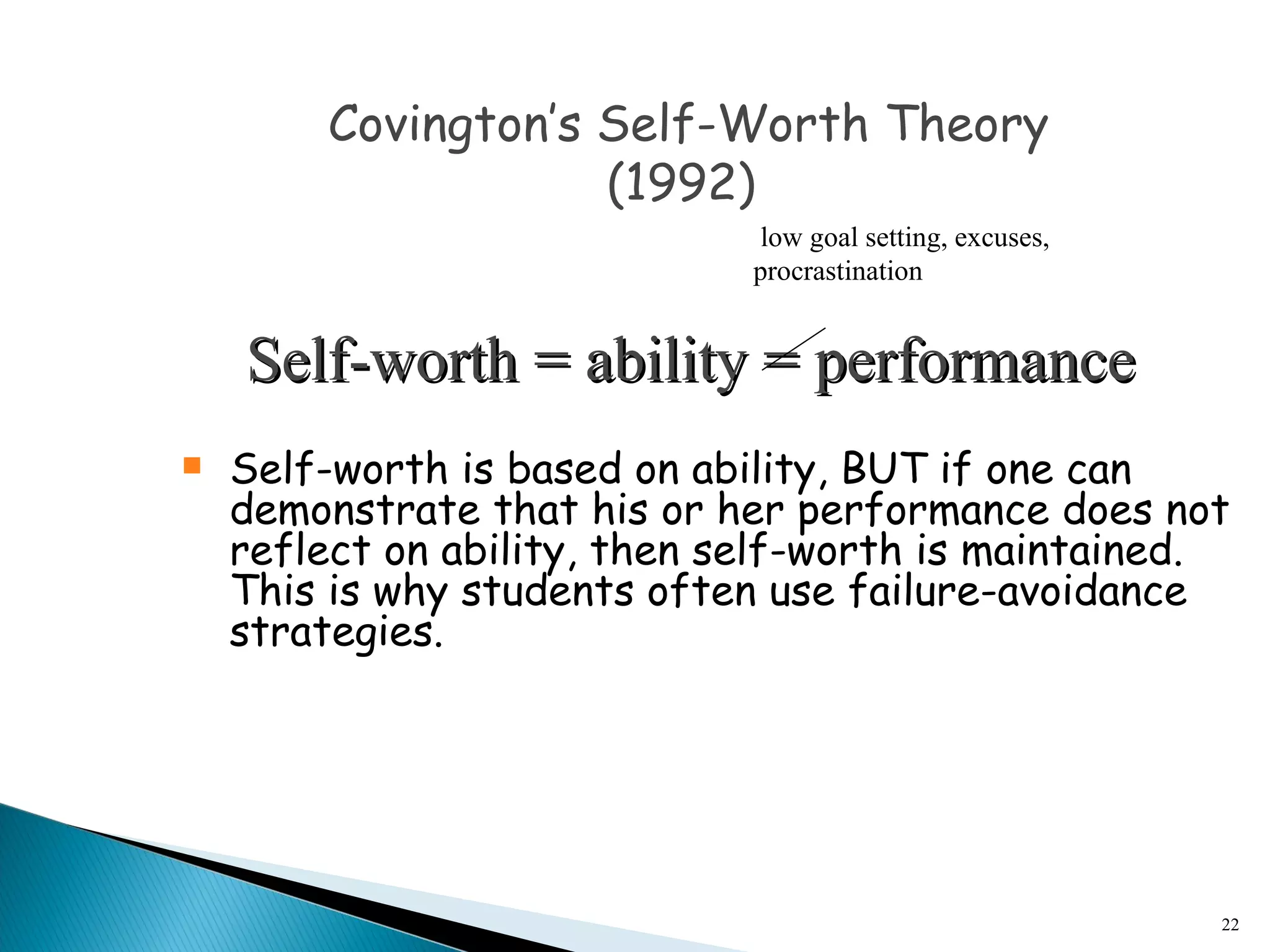 Motivation and self regulation--Myron Dembo | PPT