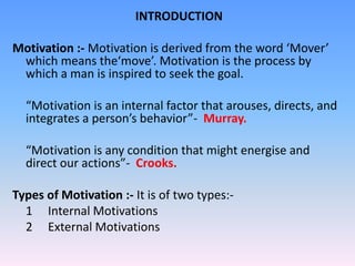 Motivation and sports | PPT
