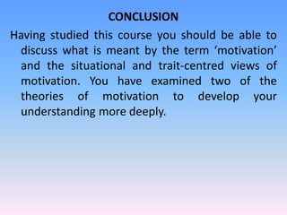 Motivation and sports | PPT