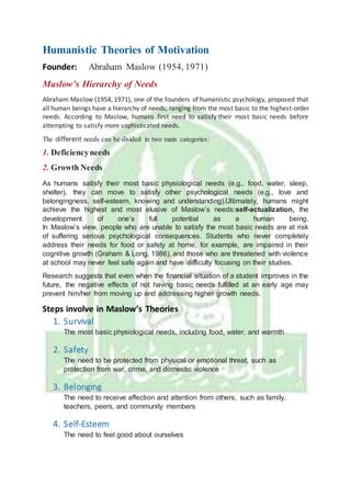 Motivation and theories of motivation | PDF