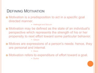 M otivation aspects & theories | PPT