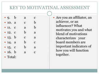 Motivation Assessment | PPTX