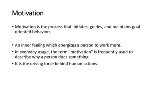 Motivation & attention | PPTX