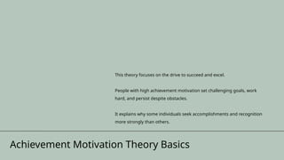 Motivation Basics .What is motivation? Maslow’s Hierarchy of Needs and ...
