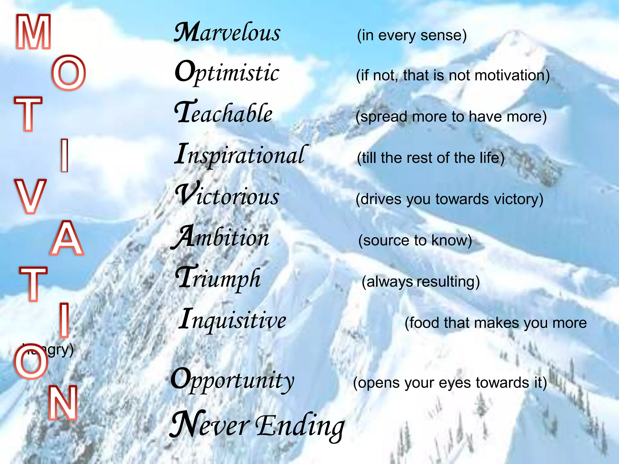 MOTIVATE YOURSELF-- eyes on goal... | PPTX