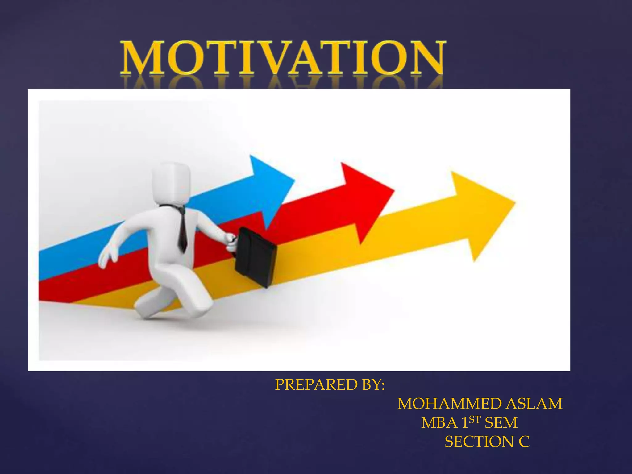 Motivation organization Behavior (OB) | PPTX