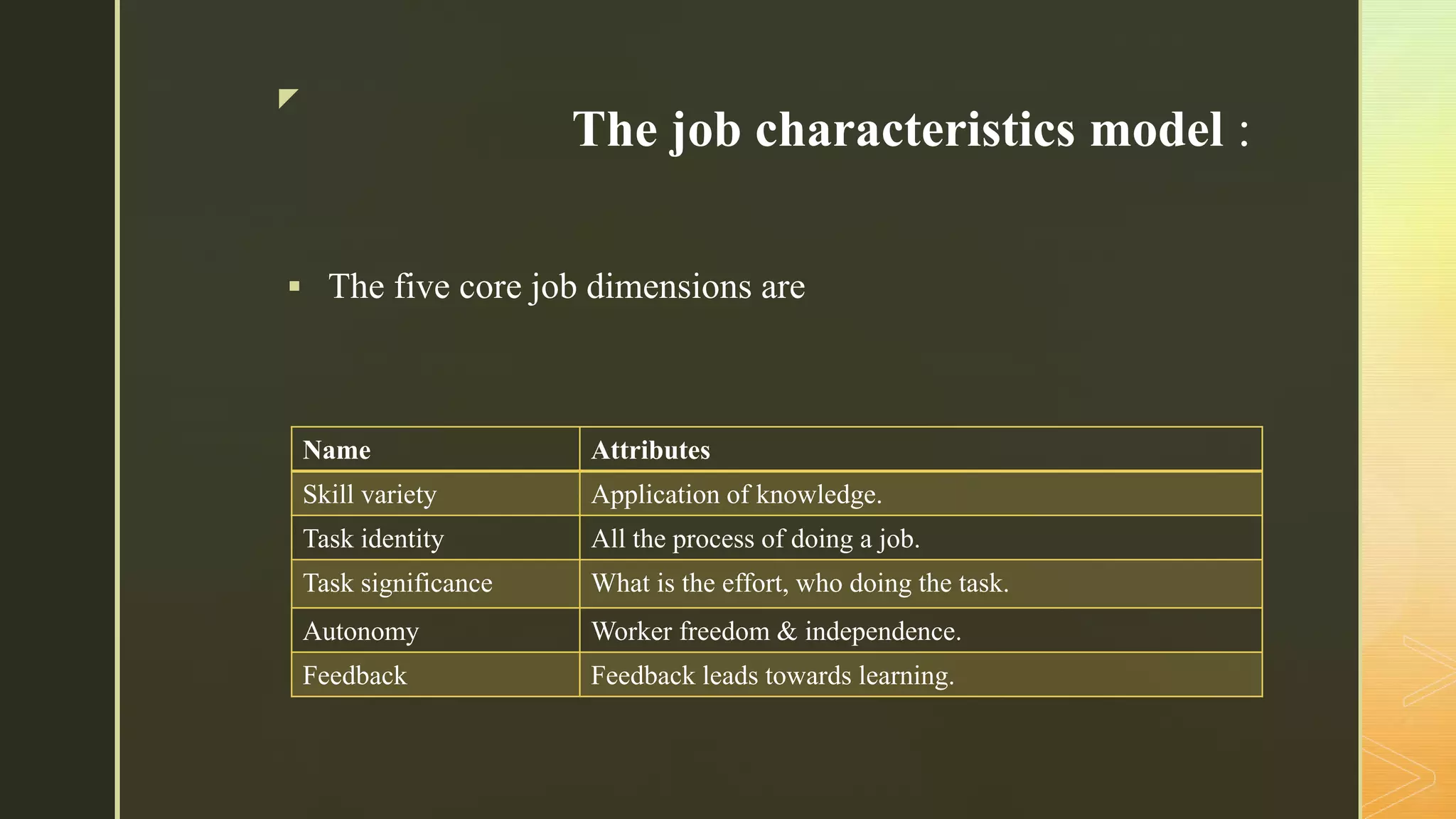 MOTIVATION: FORM CONCEPTS OF APPLICATIONS chapter 8 ( organization ...