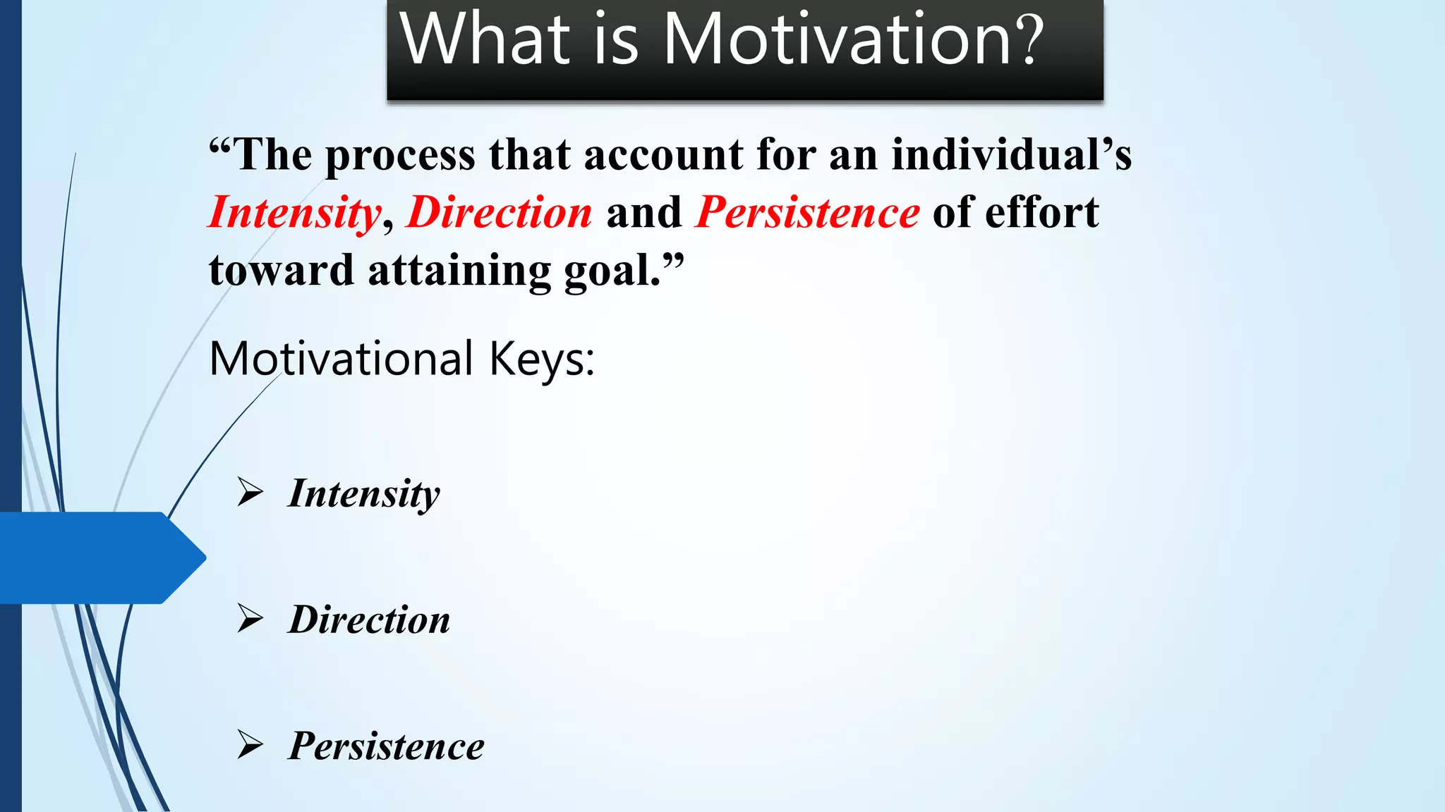 Motivation concepts | PPTX