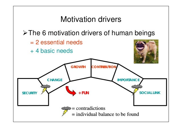 Motivation drivers : The Arch of motivation