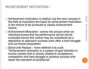 Motivation, Motivational cycle & classification of Motivation | PPT