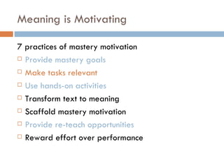 Motivation Engagement Of Striving Readers | PPT